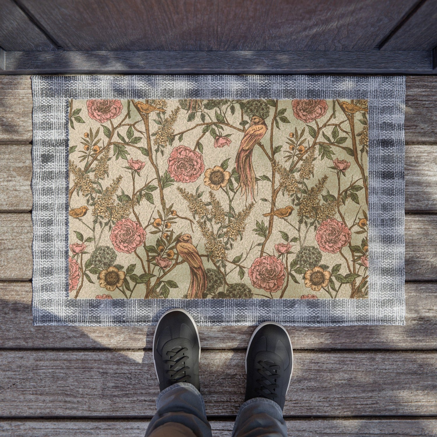Door Mat Outdoor Floral Vintage, Door Mats Outside, Indoor Door Mats ...