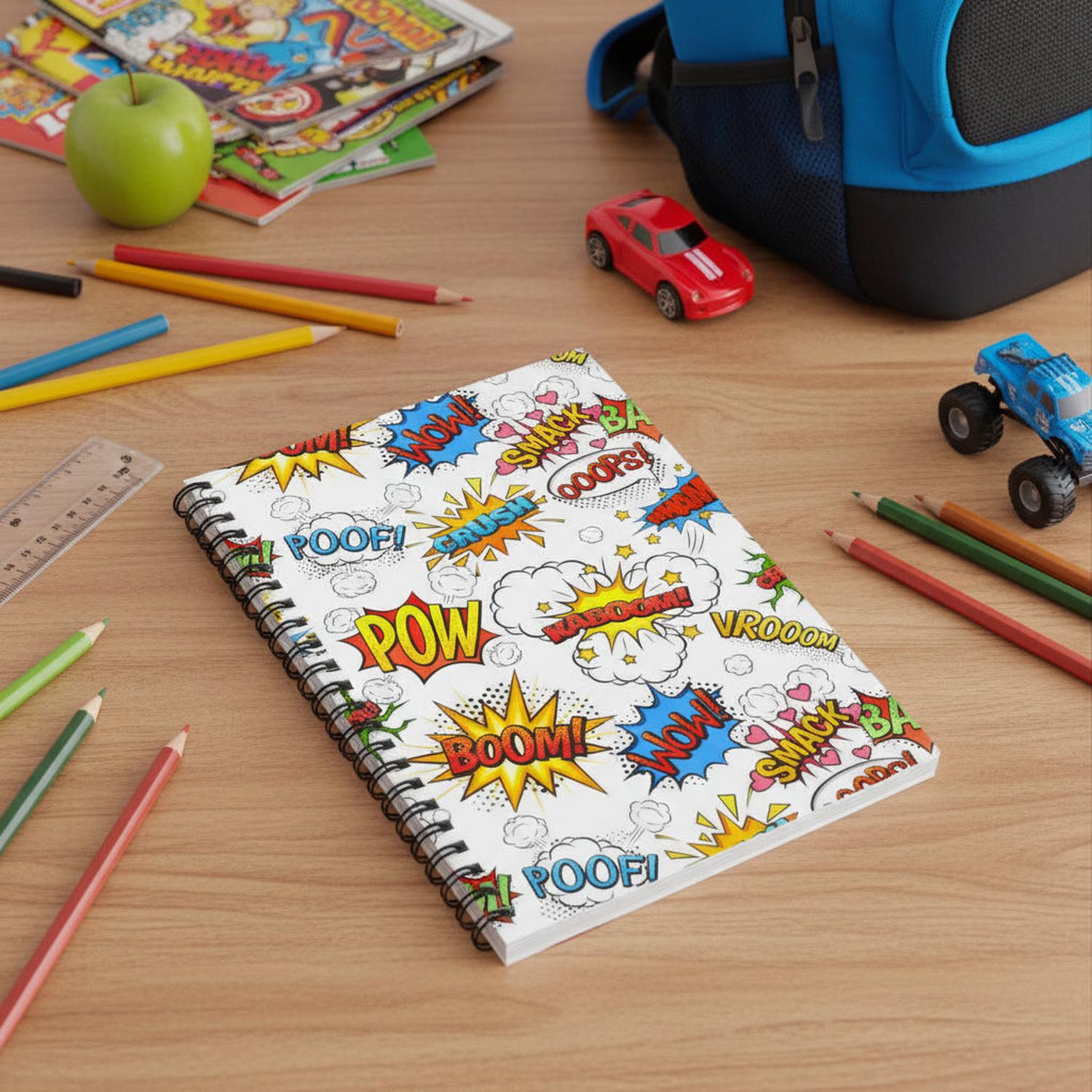 Boys Notebook Journal Super Hero, Boys Stationary, Boys School Supplies ...